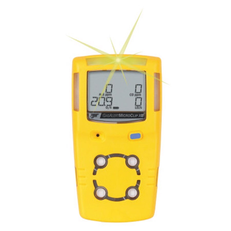 Gas Alert MicroClip Multi-Gas Detector, MCXL-XWHM-Y-NA, LEL; O2; CO ...